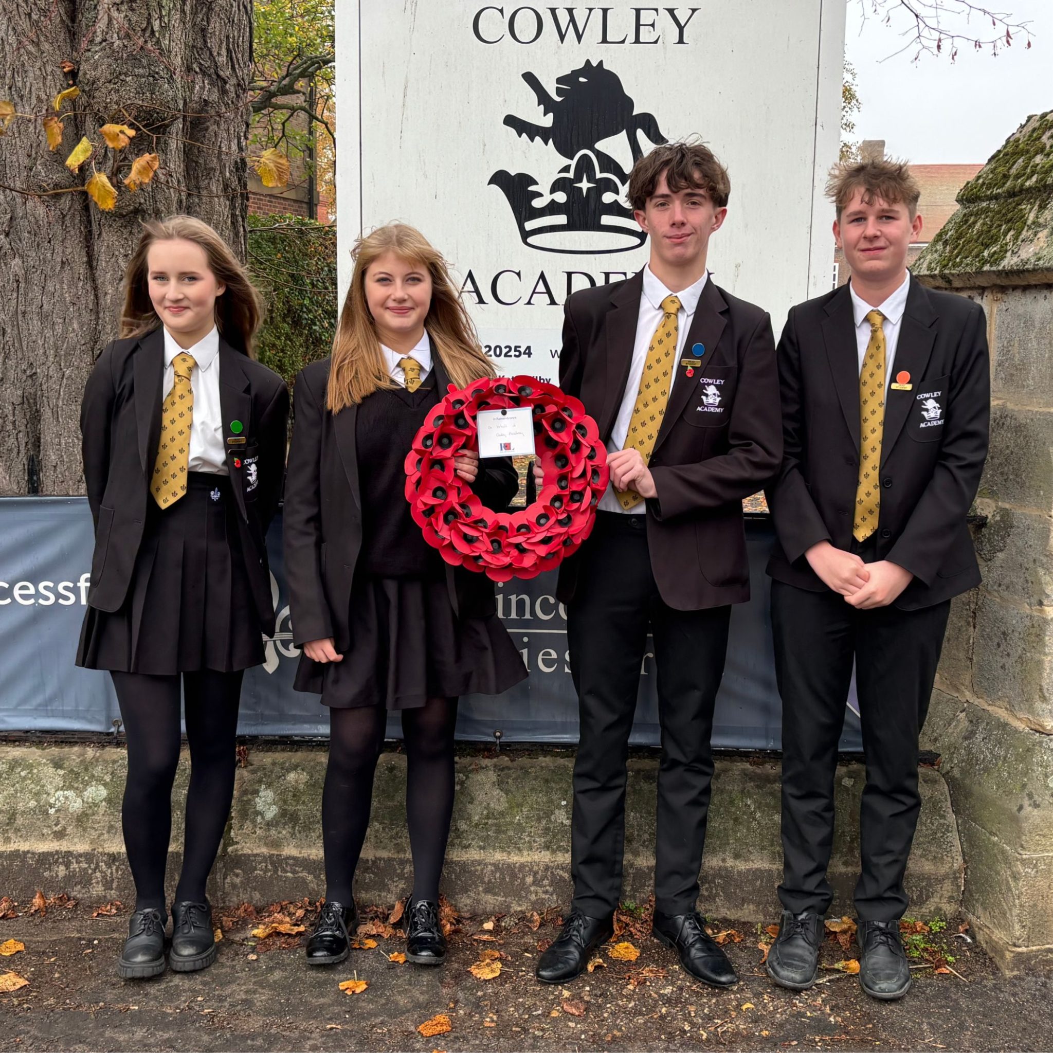 Remembrance observed at school and in the local community – Cowley Academy